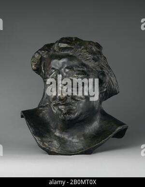 Bronze sculpture of Balzac, 1892-7 by Auguste Rodin in the garden of ...
