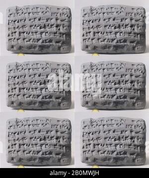 This cuneiform tablet from the Ebabbar archive contains an impressed ...
