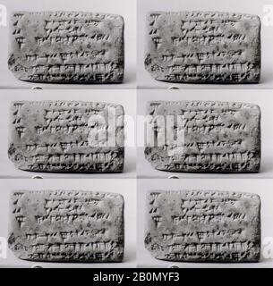 A cuneiform tablet from the Ebabbar archive in the MET collection ...