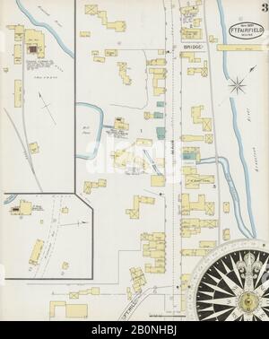 Map of Fairfield. Fairfield. 1893 Stock Photo - Alamy