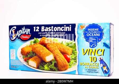 Captain FINDUS frozen fish. Findus is a frozen food brand of Nomad ...