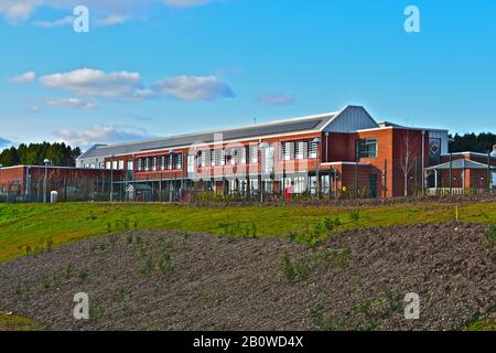 Coety Primary School is now based in this new modern building to cope ...