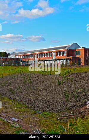 Coety Primary School is now based in this new modern building to cope ...