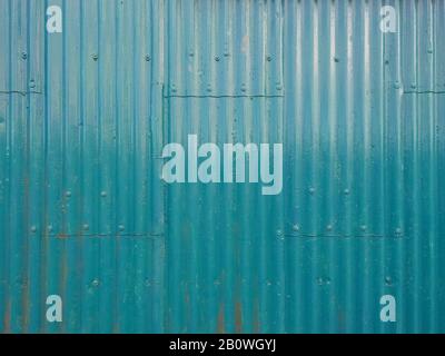 Green corrugated metal texture useful as a background Stock Photo - Alamy