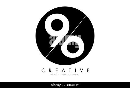 Number 96 logo design template. Editable, resizable, vector ...