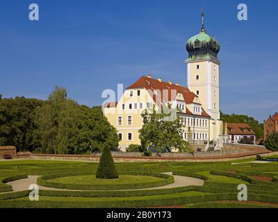 Delitzsch Castle with baroque garden, Saxony, Germany Stock Photo - Alamy