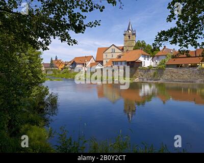 Themar at River Werra,Thuringia,Germany Stock Photo - Alamy