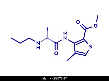 Articaine local anaesthetic drug molecule, illustration Stock Photo - Alamy