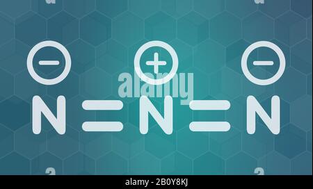 Azide anion chemical structure, illustration Stock Photo - Alamy