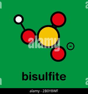 Bisulfite anion chemical structure, illustration Stock Photo - Alamy