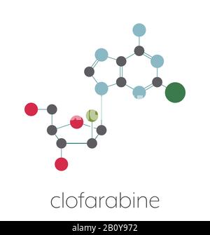 Clofarabine cancer drug molecule, illustration Stock Photo - Alamy