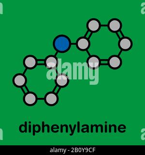 Diphenylamine antioxidant molecule, illustration Stock Photo - Alamy