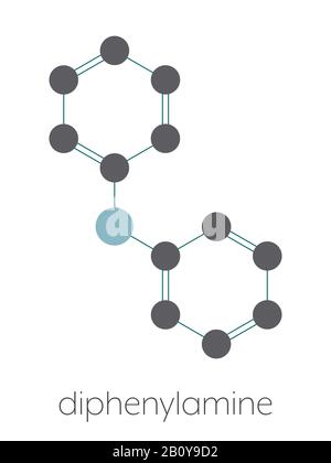 Diphenylamine antioxidant molecule, illustration Stock Photo - Alamy