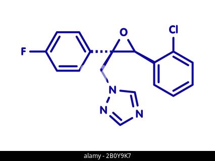 Epoxiconazole fungicide molecule, illustration Stock Photo - Alamy