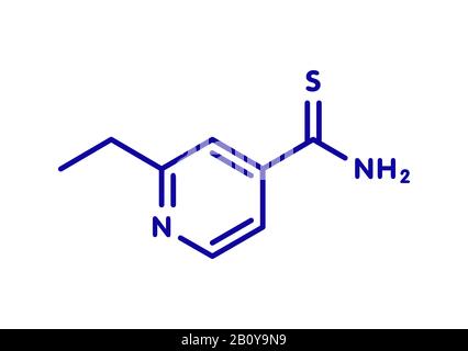 Ethionamide tuberculosis drug molecule, illustration Stock Photo - Alamy