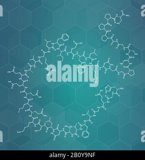 Exenatide diabetes drug molecule, illustration Stock Photo - Alamy
