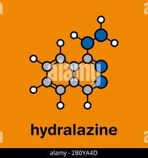 Hydralazine hypertension drug molecule, illustration Stock Photo - Alamy
