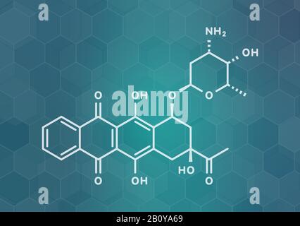 Idarubicin cancer drug molecule, illustration Stock Photo - Alamy
