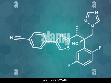 Isavuconazonium sulfate triazole antifungal drug Stock Photo - Alamy