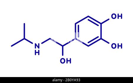 Isoprenaline drug molecule, illustration Stock Photo - Alamy