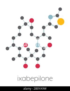 Ixabepilone cancer drug molecule, illustration Stock Photo - Alamy