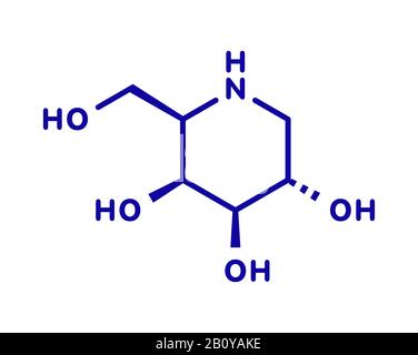 Migalastat Fabry disease drug molecule, illustration Stock Photo - Alamy
