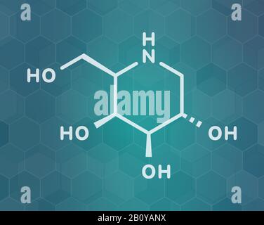 Migalastat Fabry disease drug molecule, illustration Stock Photo - Alamy