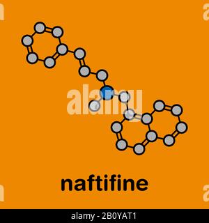 Naftifine antifungal drug molecule, illustration Stock Photo - Alamy