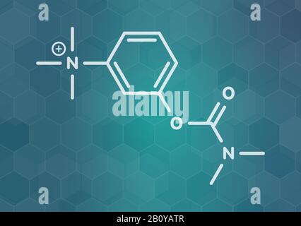 Neostigmine drug molecule, illustration Stock Photo - Alamy