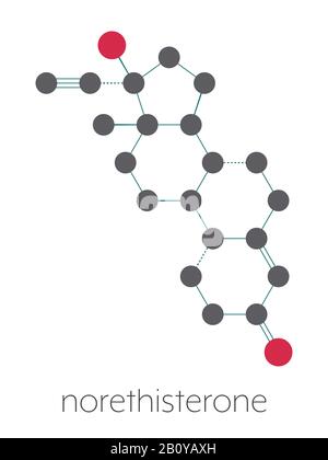 Norethisterone progestogen hormone drug, illustration Stock Photo - Alamy