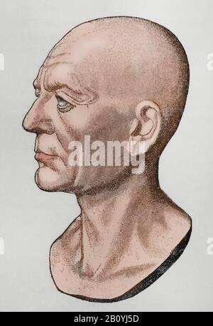 Bust of Scipio Africanus, Roman general and statesman, c.235-183 BC. In ...