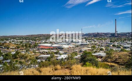 view of the mining town Mount Isa from Mount Isa Lookout, Gulf Country ...