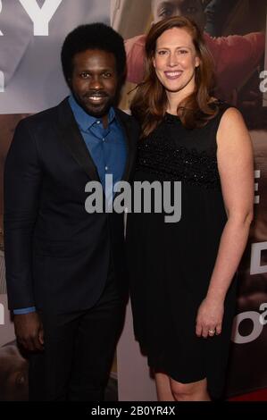 Joshua Henry and Cathryn Stringer attend the opening night of "West ...