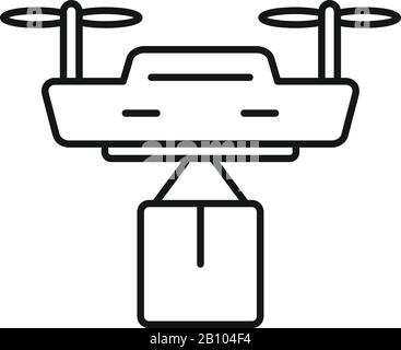 City copter icon outline vector. Aerial drone. Control videography ...