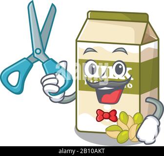 Barber pistachio nut character cartoon Stock Vector Image & Art - Alamy
