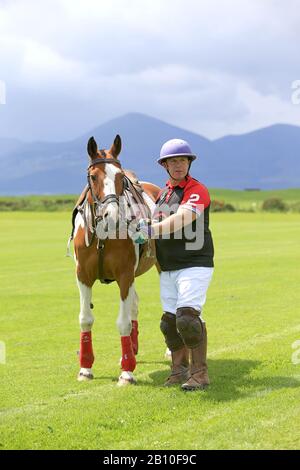 Tyrella House Polo player Richard Suitor at Tyrella House, County Down ...