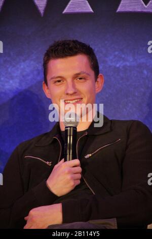 Tom Holland Photocall of the press conference of the movie -Spider-Man ...