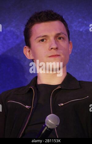 Tom Holland Photocall of the press conference of the movie -Spider-Man ...