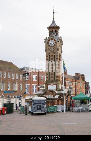 the clock tower in epsom surrey Stock Photo - Alamy