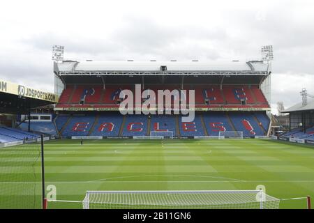 View inside Selhurst Park Stadium, London. Home of Crystal Palace Stock ...