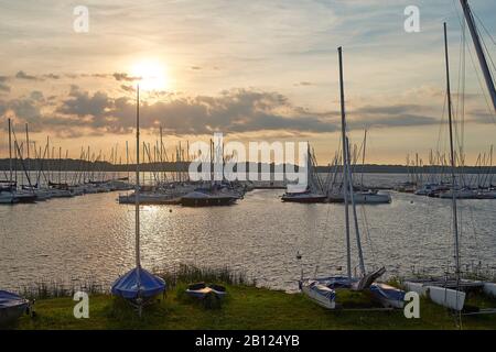 Marina on Lake Cospuden in Markleeberg, Leipzig, Saxony, Germany Stock ...