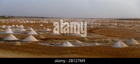 Salt fields, Senegal Stock Photo - Alamy