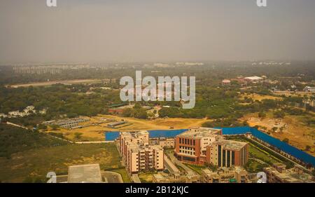 Aerial cityscape, New Delhi, India Stock Photo - Alamy