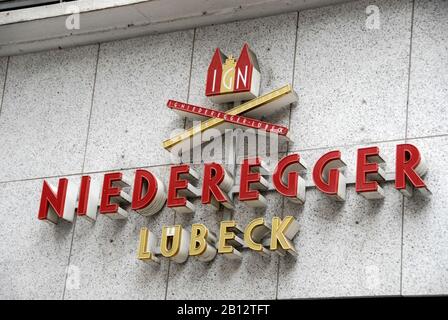 Marzipan shop and cafe - Niederegger, Lubeck Northern Germany Stock ...