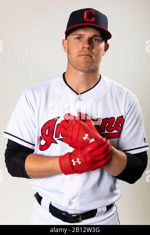 Cleveland Indians first basemen Jake Bauers poses for a portrait during ...