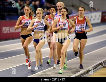Holly Archer in action in the Women's 1500m Heat Two during day one of ...