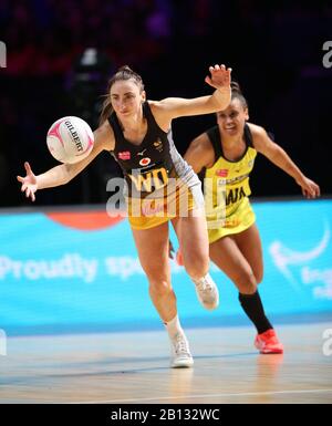 Jade Clarke of Wasps Netball during Vitality Netball Super League Round ...
