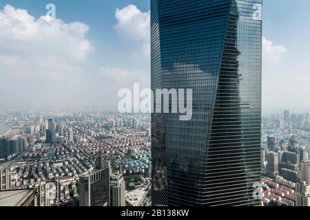 View from SWFC (Shanghai World Financial Center) Observation Deck Stock ...