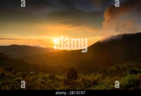Sunset at Lake Tanganyika, Burundi, Africa Stock Photo - Alamy