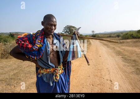 Man,tribal people of Cunene,Southern Angola,Africa Stock Photo - Alamy